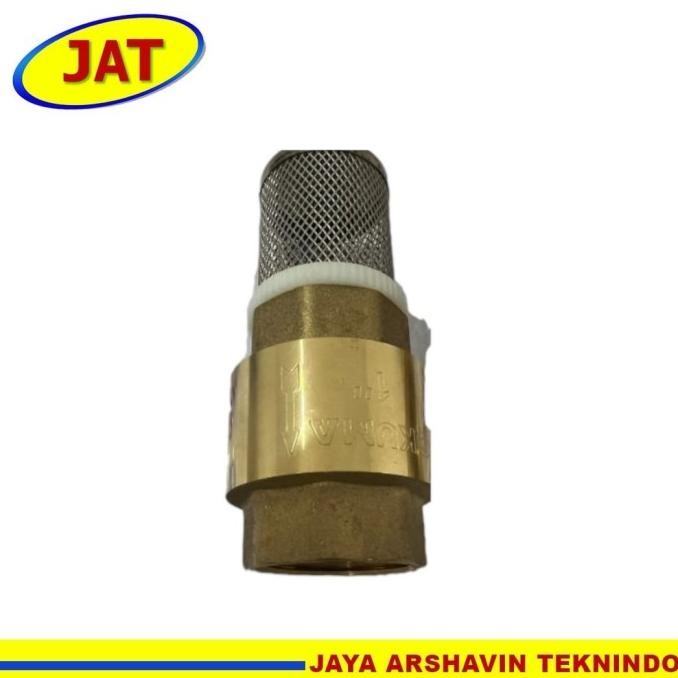 Jual Foot Valve Kuningan 1 1/2" Tusen Klep Brass Okuma New Stok ...