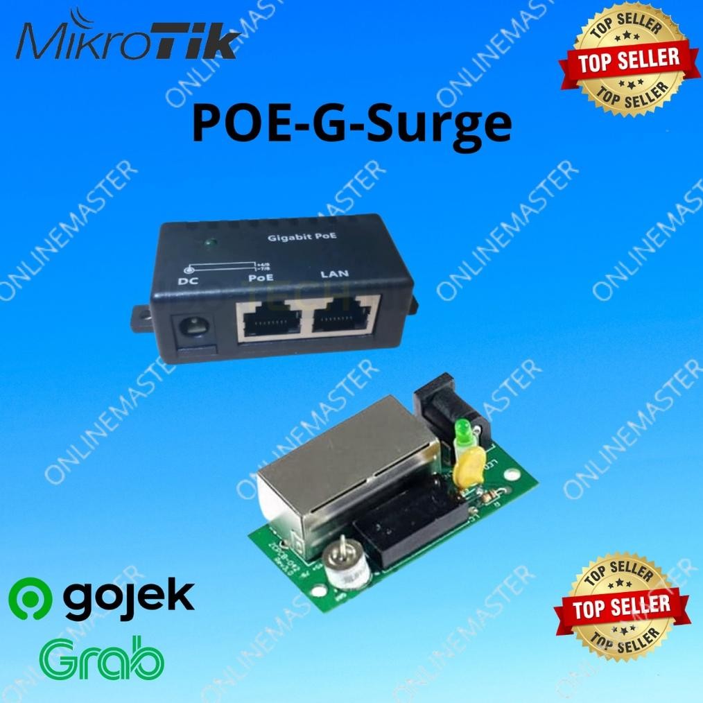Jual Mikrotik Poe-G-Surge Gigabit Power Over Ethernet Adapter + Surge ...