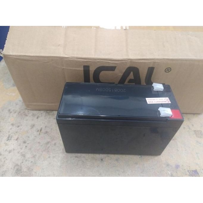 Jual BATERAI BATTERY UPS 12V 7AH ICAL / BATERAI UPS ICA STANDART ...