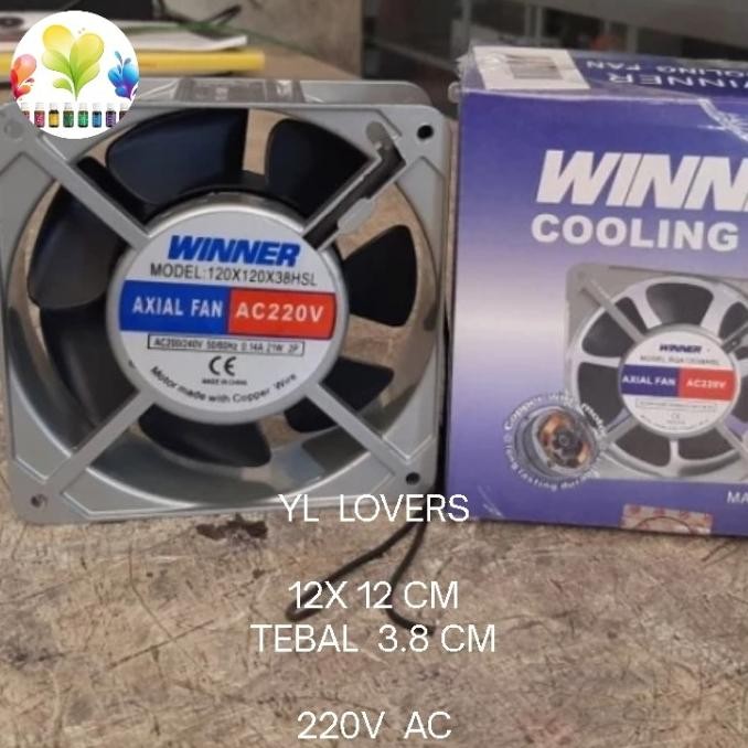 Jual Original Kipas Winner 220V 12X12 Cm /Cooling Fan 12X12 Cm /Exhaust ...
