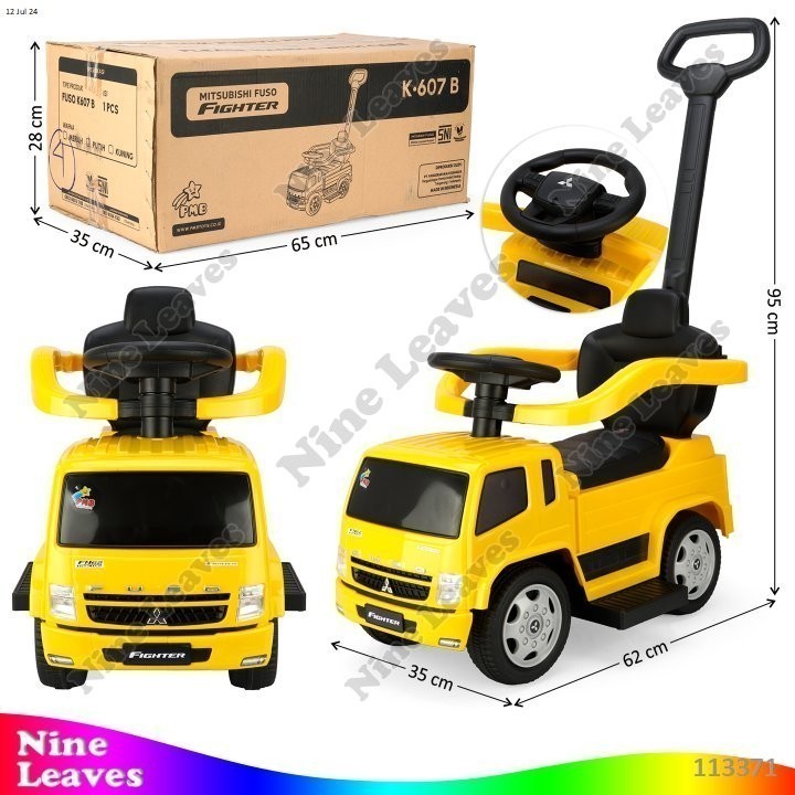 Jual Mainan Anak Tunggangan Dorong Truk Mitsubishi Fuso B/O Musik Suara ...