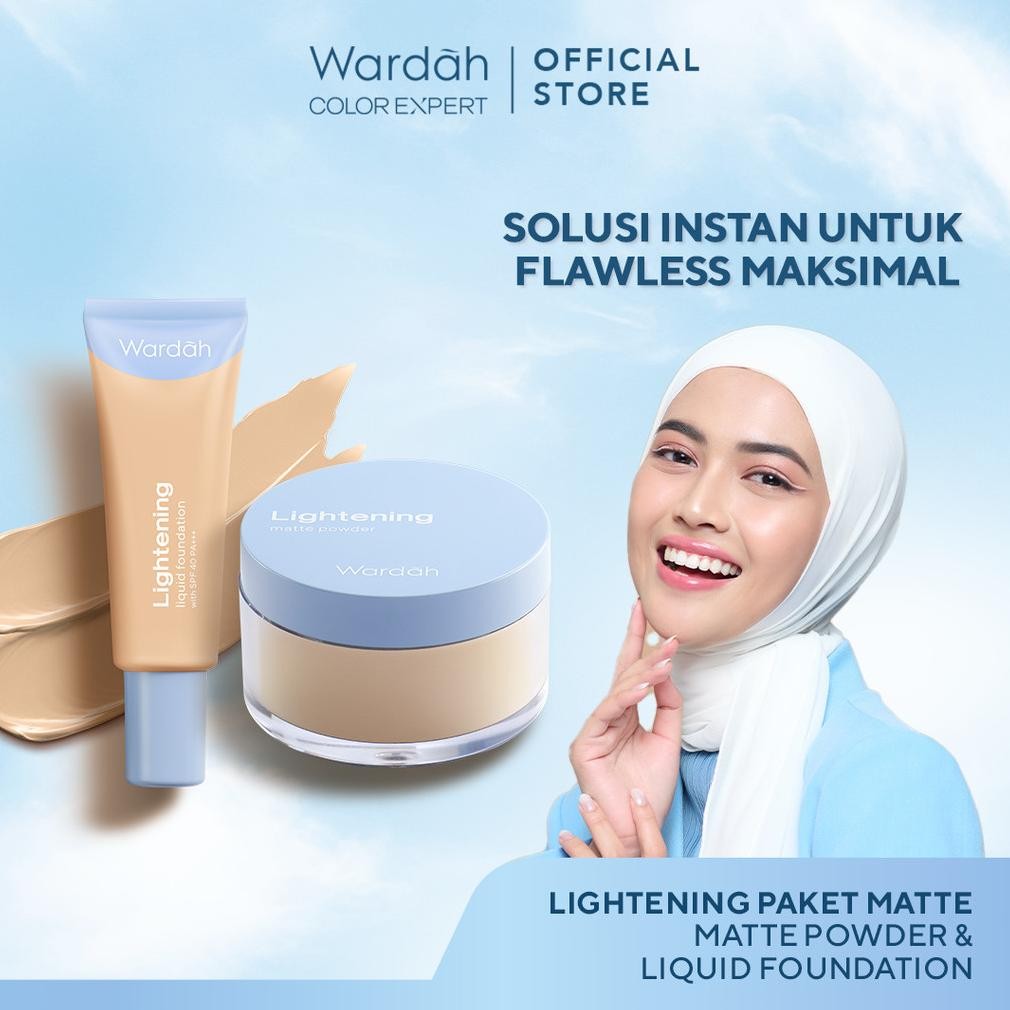 Jual Evy-510 [Buy 2 Get 4] Wardah Paket Lightening Paket Matte Powder ...