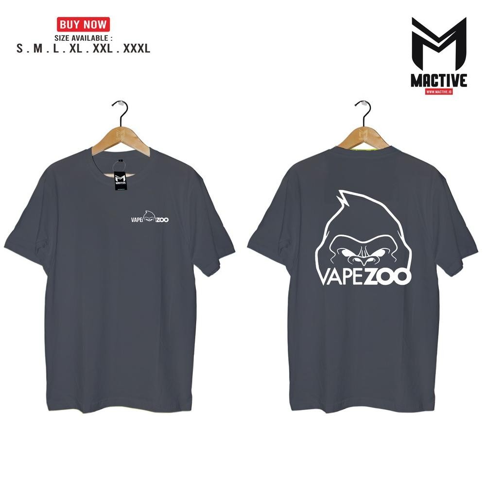 Jual Yt- Kaos Sablon Vapezoo Vape Zoo Logo Atasan Pria Baju Pria ...