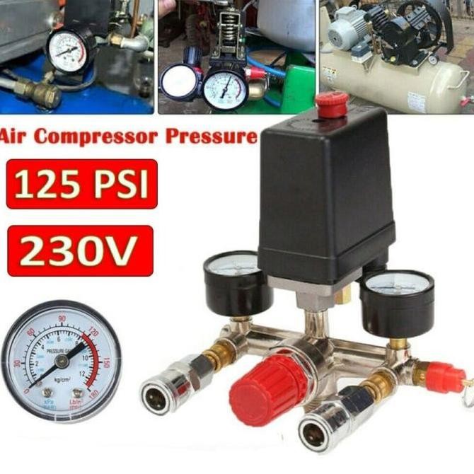 Jual 220V Pressure Switch Air Penukar Tekanan Valve Udara Manifold Air ...