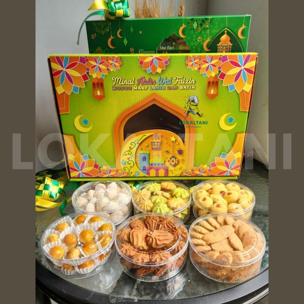 Jual PAKET Kue Kering Special Lebaran MURAH Pasti Enak Isi 6 toples | Shopee Indonesia