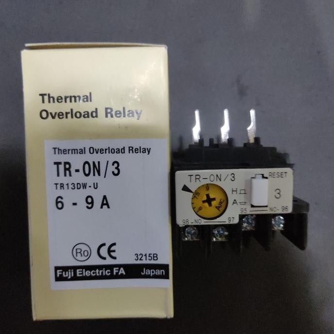 Jual Thermal Overload Relay Tr-On/3 6A-9A Fuji Tr-0N/3 Tr-0N Tr-On Tor New Stok | Shopee Indonesia