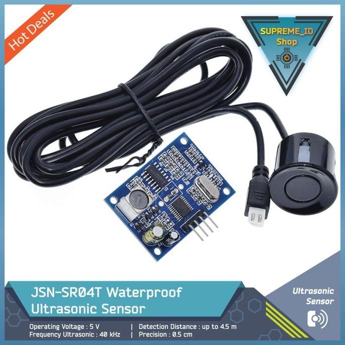 Jual Jsn-Sr04T Waterproof Long Range Ultrasonic Proximity Sensor Module ...