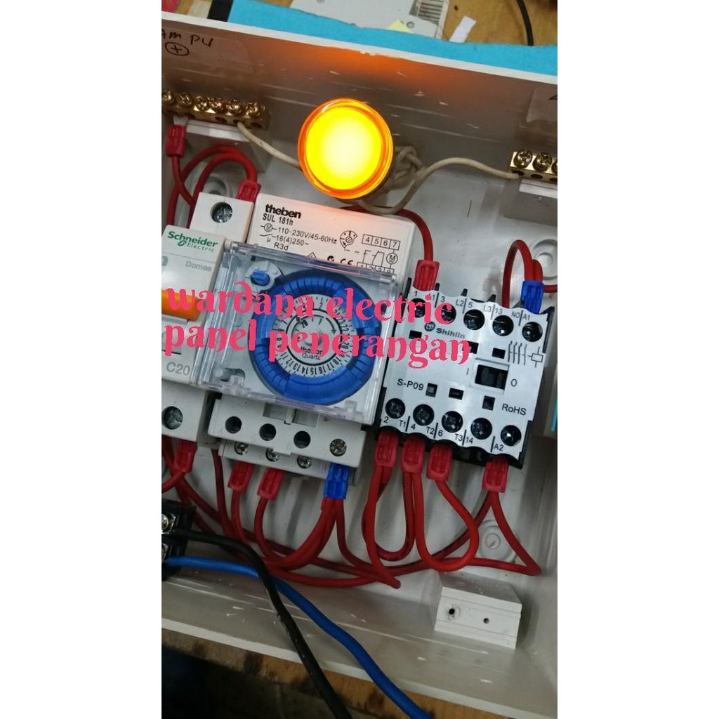 Jual panel timer theben/panel otomatis lampu/panel lampu taman [terbaik ...