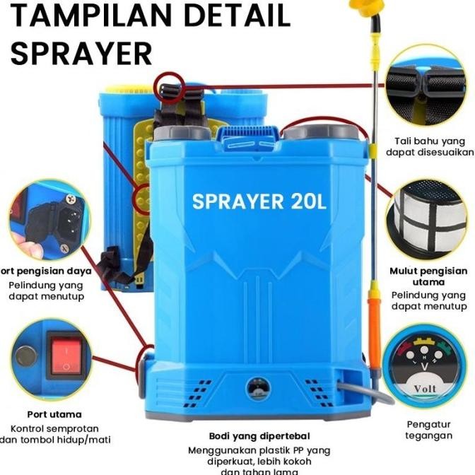 Jual -SPRAYER ELEKTRIK ESTE779-20 LITER Alat Semprot Tanaman Pertanian ...