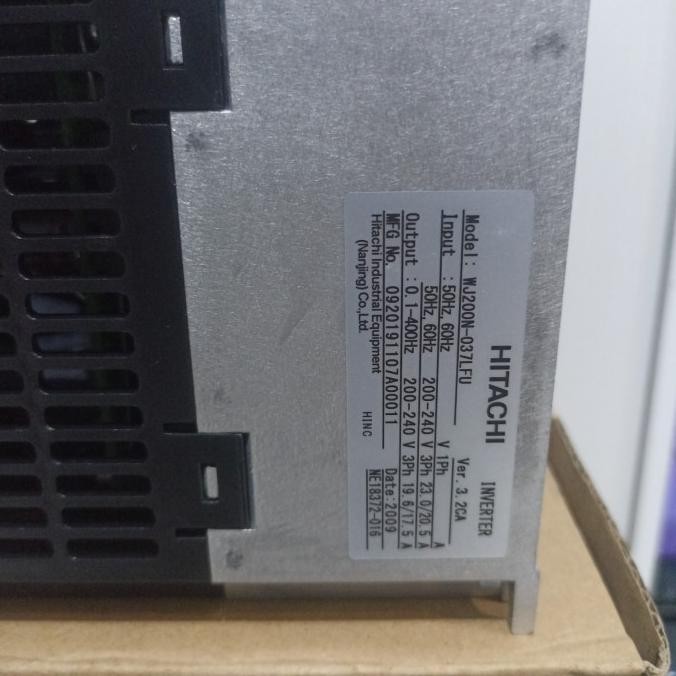 Jual Miliki Inverter Hitachi Wj200N-037Lfu 3,7Kw 3P 220V Original | Shopee Indonesia