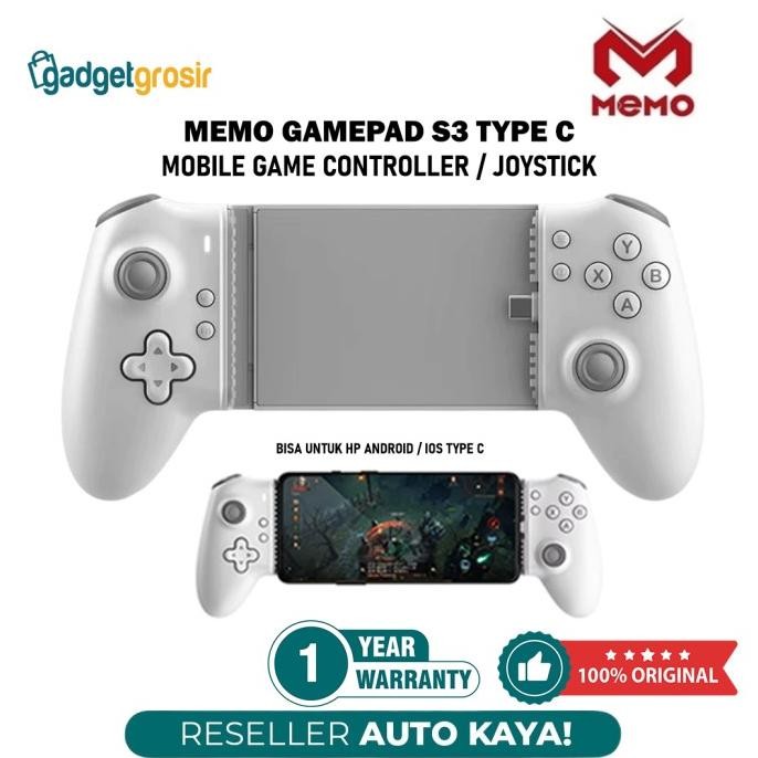 Jual Sale! Memo Gamepad S3 Type C Controller Hall Effect JoyStick ...