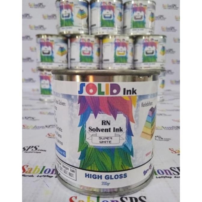 Jual TINTA SABLON PVC SOLVENT BASED 1KG WHITE PUTIH Original | Shopee ...
