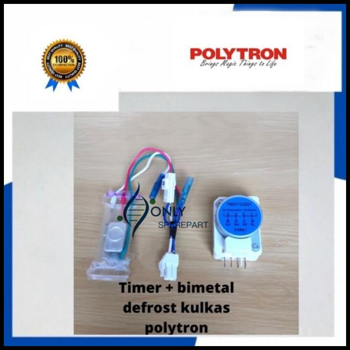 Jual Timer + Bimetal Defrost Fuse Kulkas Polytron 2 Pintu Satu Set ...