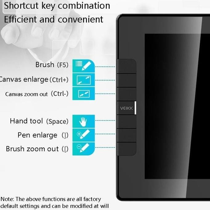 Jual Veikk Vk1200 V2 Digital Display Drawing Pen Design Tablet Alt ...