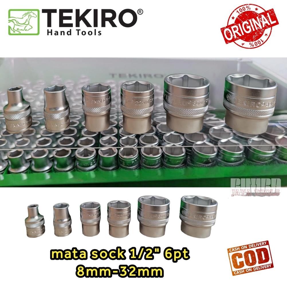 Jual Fth-56 Tekiro Mata Sock 8 - 32 Mm 1/2 Inch 6Pt Kunci Sok Hand Socket Semua Ukuran Original ...
