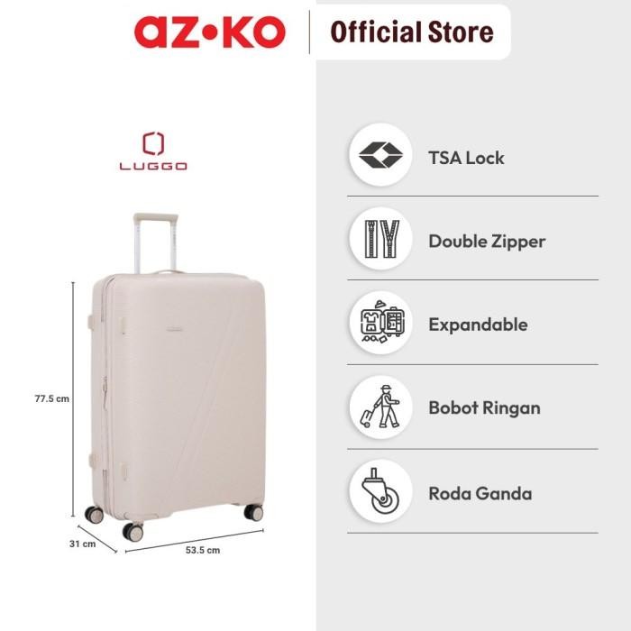Jual Azko Luggo Leora Koper Pp Tsa Lock Luggage Koper Bagasi Tas Jalan ...