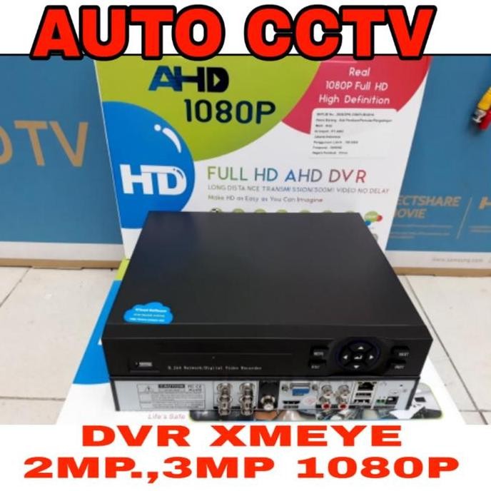 Jual TERSEDIA DVR CCTV 4CH XMEYE SUPPORT SEMUA JENIS KAMARA FULL HD ...