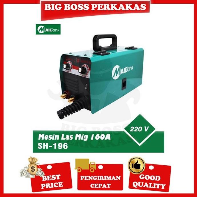 Jual Mesin Las Mini Co2 Mig Mag Mma 160 Tanpa Gas Mailtank 3 In 1 Tanpa Gas New Stok | Shopee ...