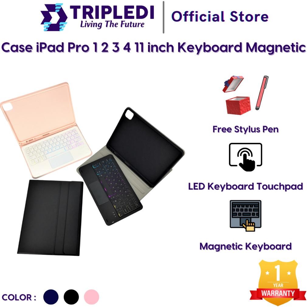 Jual NAMPOL TRIPLEDI Case Keyboard Detachable Touchpad LED Backlit ...