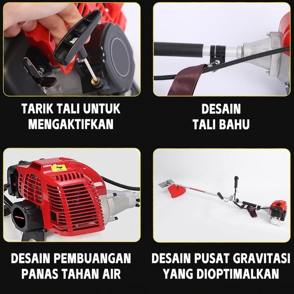 Jual WK Mesin Potong Rumput 4 Tak Brush Cutter Gendong 55CC Mesin Pemotong Rumput Powerfull 4 ...