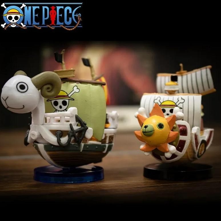 Jual 7Cm Anime One Piece Ship Figure Luffy Model Toy Super Cute Mini ...