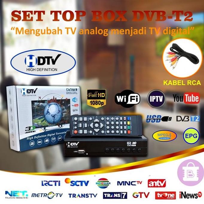 Jual SET TOP BOX DVB T2 | Decoder TV Siaran Digital | Receiver STB | Shopee Indonesia