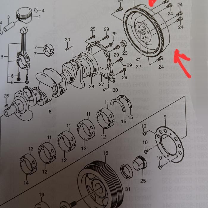 Jual Flywheel Rumah Gigi Gendang New Carry Tayo 2019 2020 2022 2023 ...