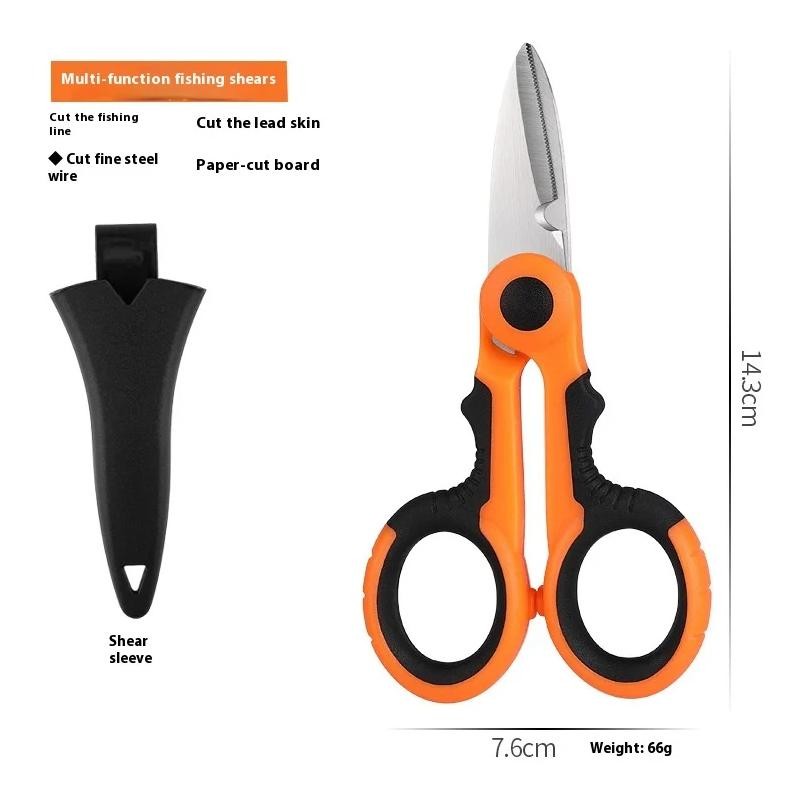 Jual 420 Stainless Steel Fishing Scissor Accessories Electrician ...