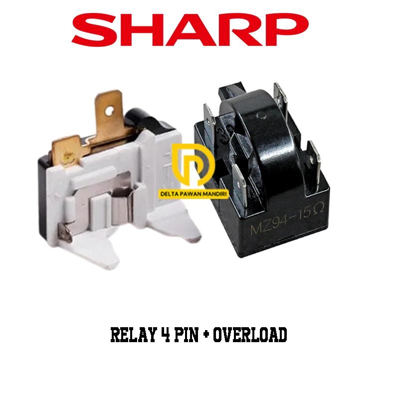 Jual SHARP Relay 4 Pin + Ptc Overload Kulkas 1 pintu / 2 pintu | Shopee ...