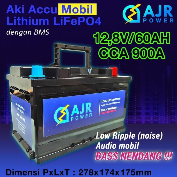 Jual accu aki lithium battery baterai lifepo4 mobil ajr power 58024 ln3 innova reborn diesel hi ...