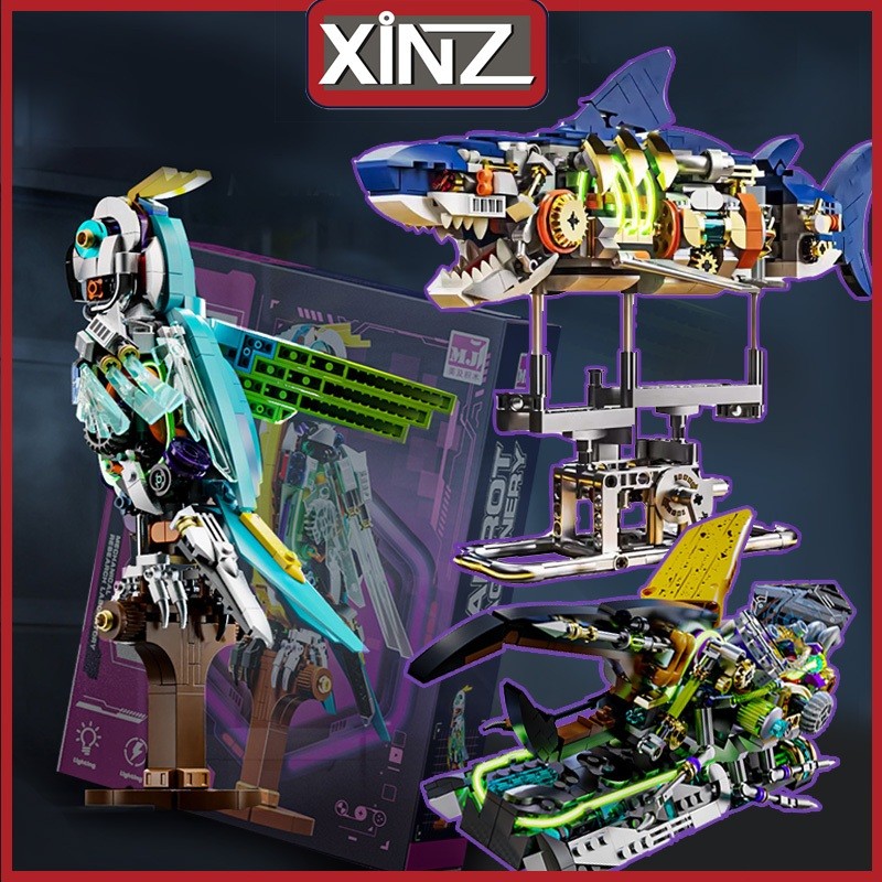 Jual XiNZ Blocks DIY Bricks Model Burung Beo Hiu Blok Mainan Anak Balok ...