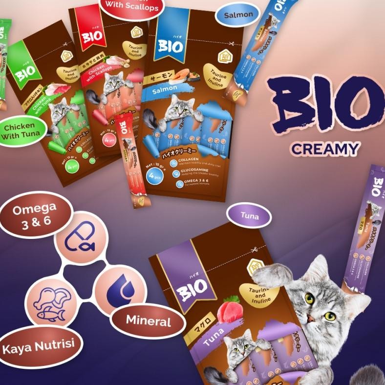 Jual Bio Cat Creamy Treat 1 Bo Ii1260Gr Creamy Treat Bio Na | Shopee ...