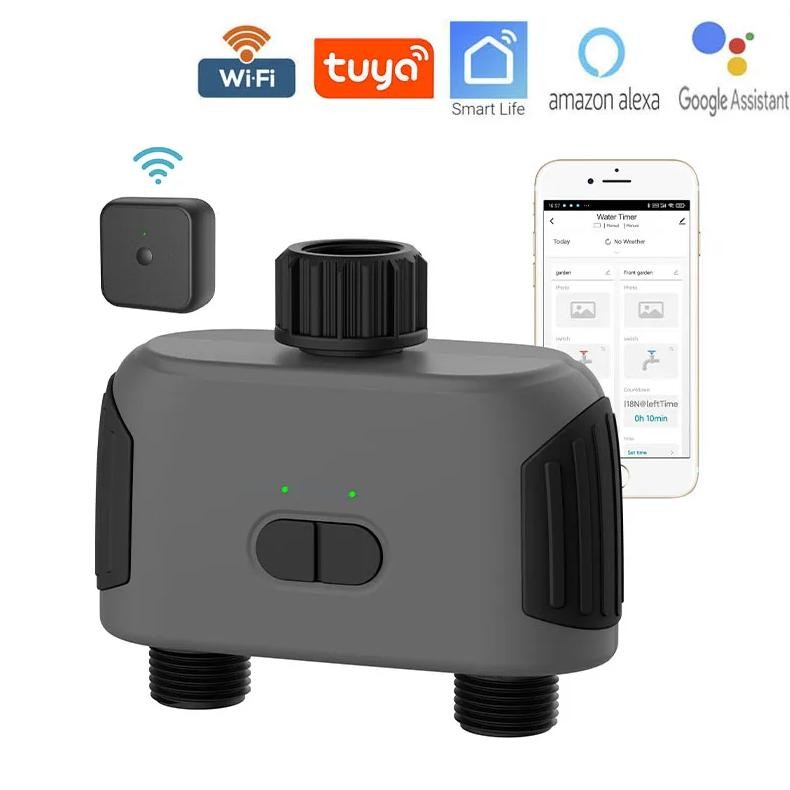 Jual Tino Smart Single/Double-Outlet Hose Watering Timer, With Wi-Fi ...