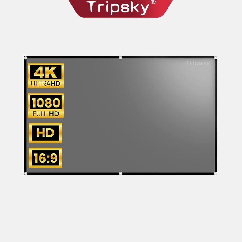 Jual Tripsky NEW Layar Dinding Proyektor Tahan Cahaya Layar Dinding ...