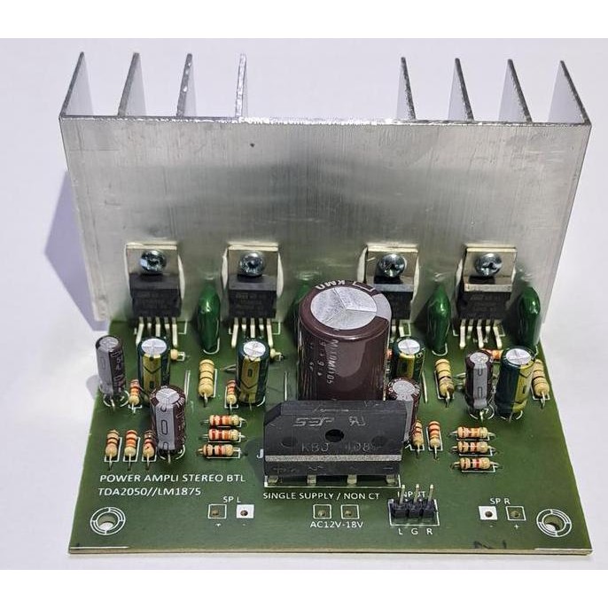 Jual Kit Power Ampli Stereo Btl Tda2050 Single Supply/Non Ct New Stok ...