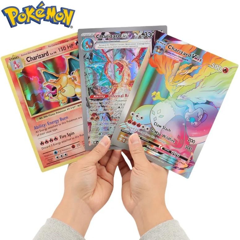 Jual 30Pcs Oversized Pokemon Cards Jumbo Letters Cards Mega Vmax Vstar ...