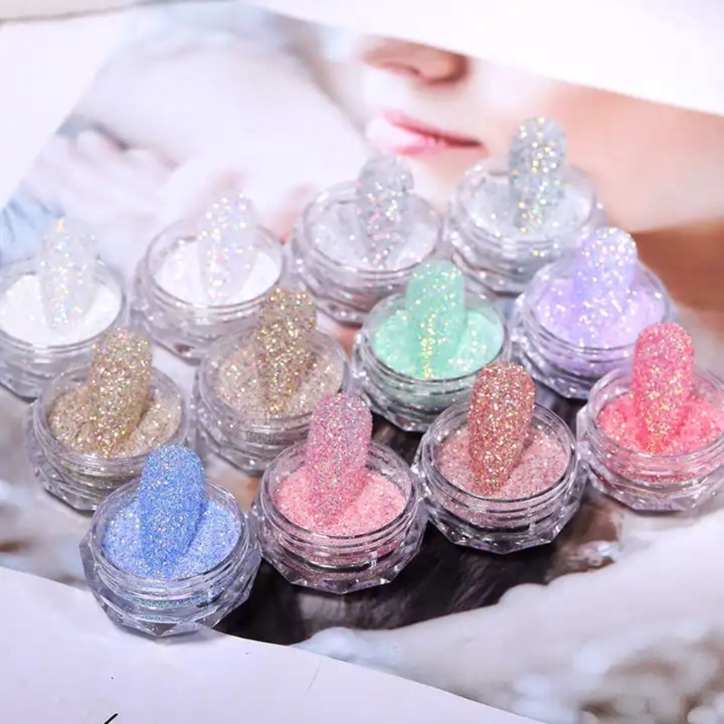 Jual Sea salt Crystal Diamond Powder Nail Art | Bubuk Glitter Kuku ...