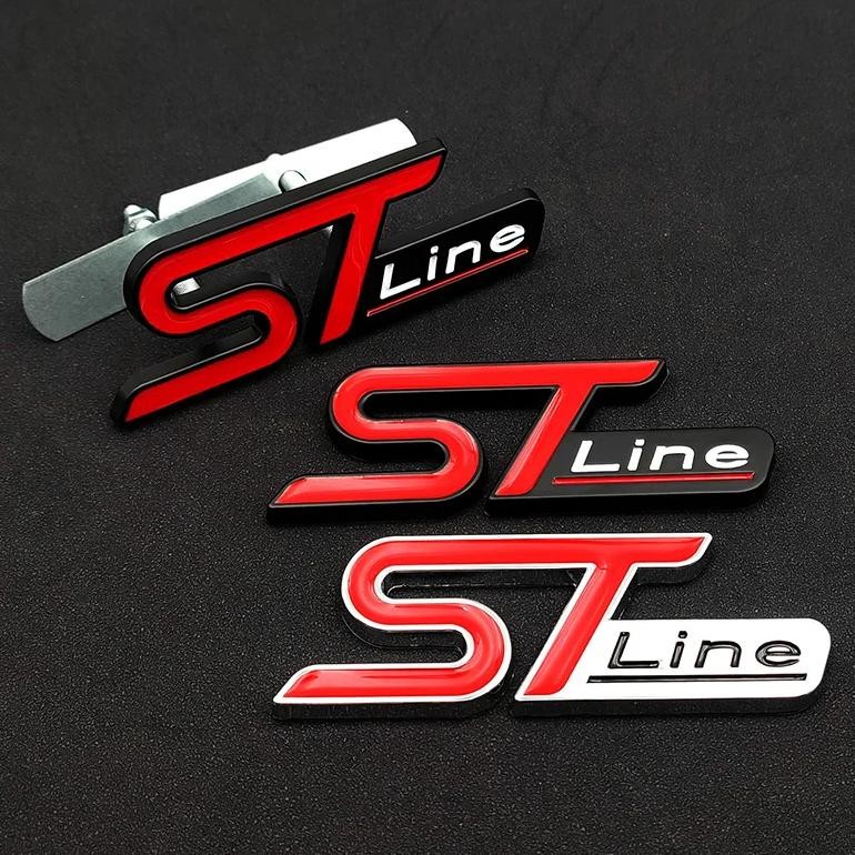 Jual 3D Metal St Line Sticker Car Front Grill Emblem Trunk Badge For ...