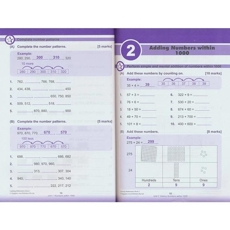 Jual 6 Books/Set SAP Learning Mathematics Book Grade 1-6 Children Learn ...