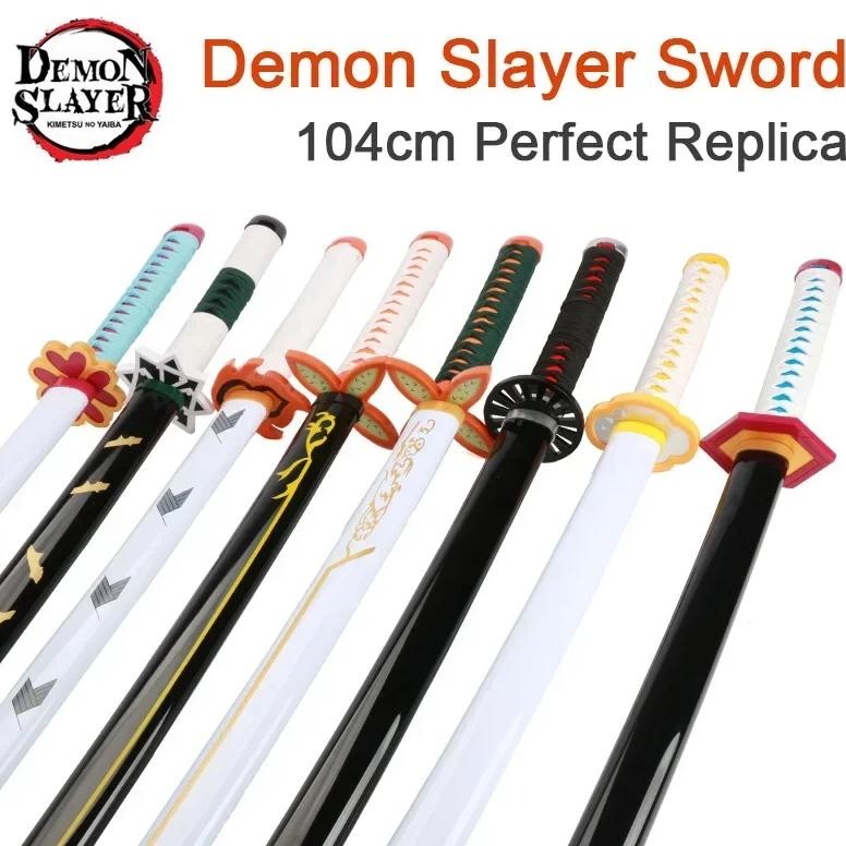 Jual 104Cm Demon Slayer Sword 1:1 Nichirin Swords Bamboo Blade Kimetsu ...