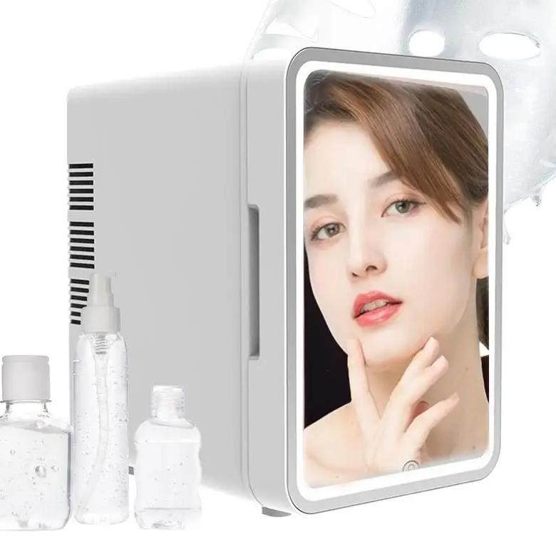 Jual Portable Fridge 6L Mini Mirror Fridge Beauty Makeup Skincare ...