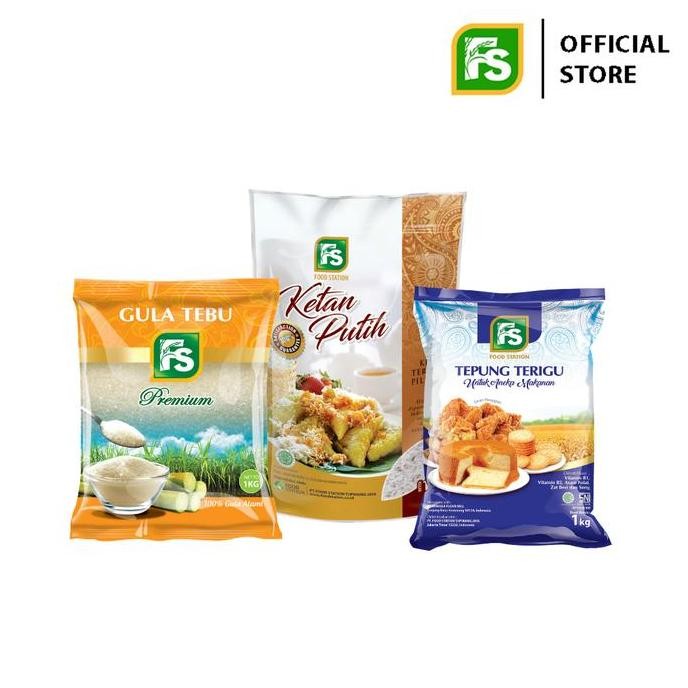 Jual Terlaris Beras Ketan Putih Food Station 1 Kg (1 Pcs) ; Fs Gula ...