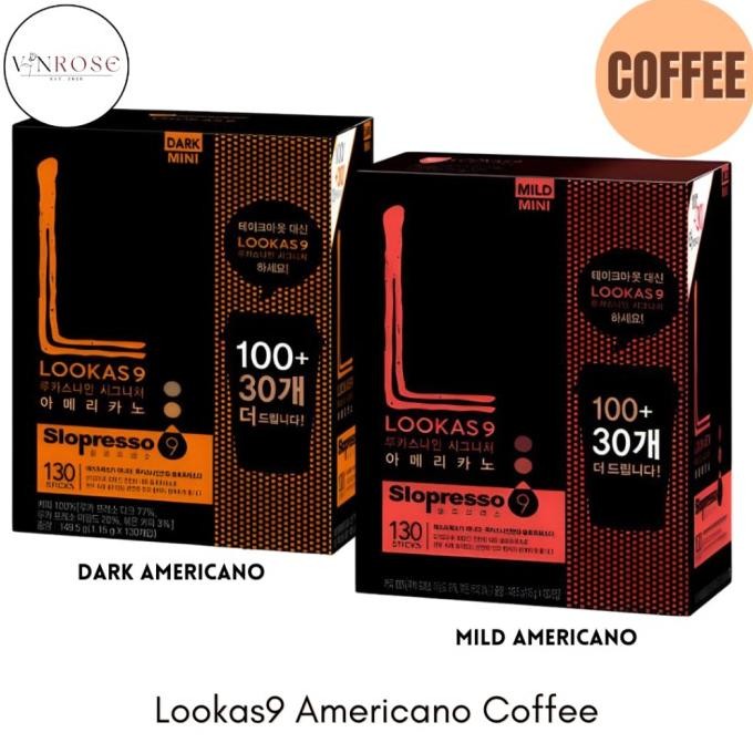 Jual Lookas9 Americano Coffee Korea Kopi Instan Lookas 9 | Shopee Indonesia