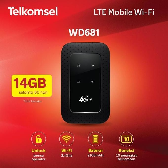 Jual Mifi Modem Wifi 4G MQ531 UNLOCK ALL GSM Free Telkomsel 14GB ...