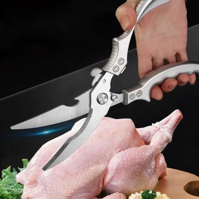 Jual Stainless Steel Chicken Bone Scissors Kitchen Scissors Household ...