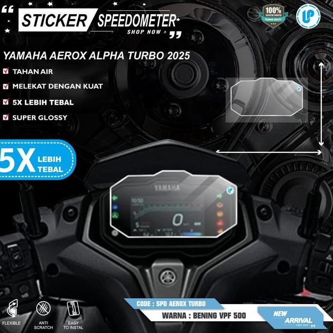 Jual STICKER ANTIGORES SPEEDOMETER YAMAHA AEROX ALPHA TURBO 2025 ...