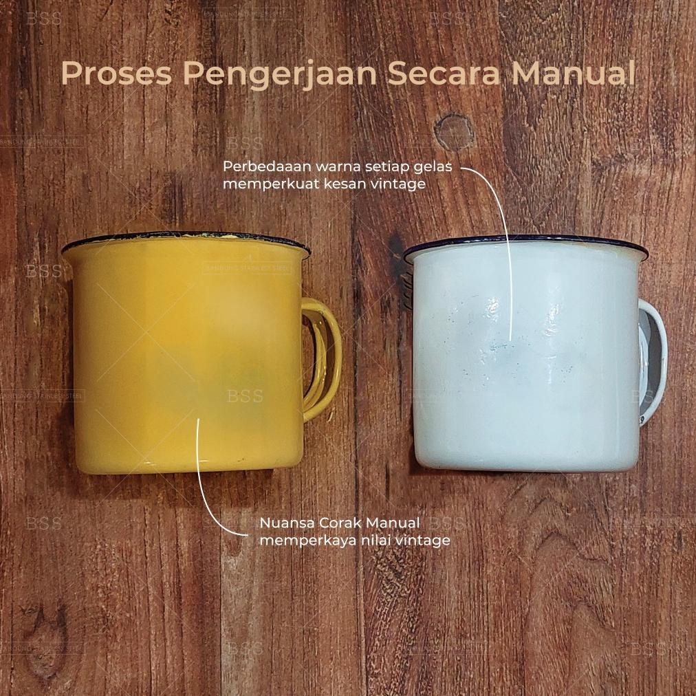 Jual Fbx-4 Ukd-23 Terbaru Mug Enamel 7Cm Gelas Jadul Cangkir Vintage ...