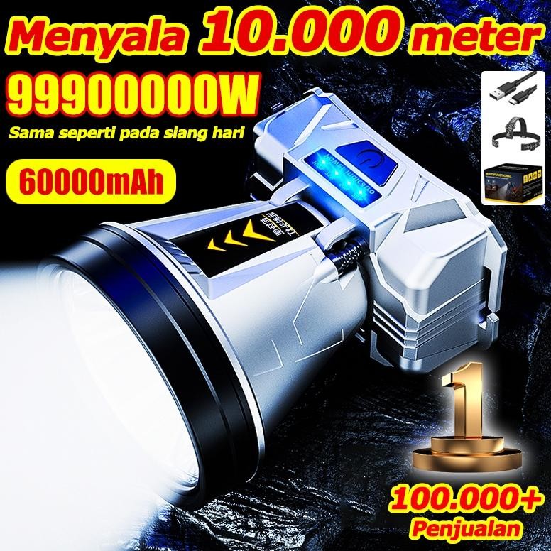 Jual TOP !!! SENTER KEPALA MENYALA 10.000 METER SAMA SEPERTI PADA SIANG ...