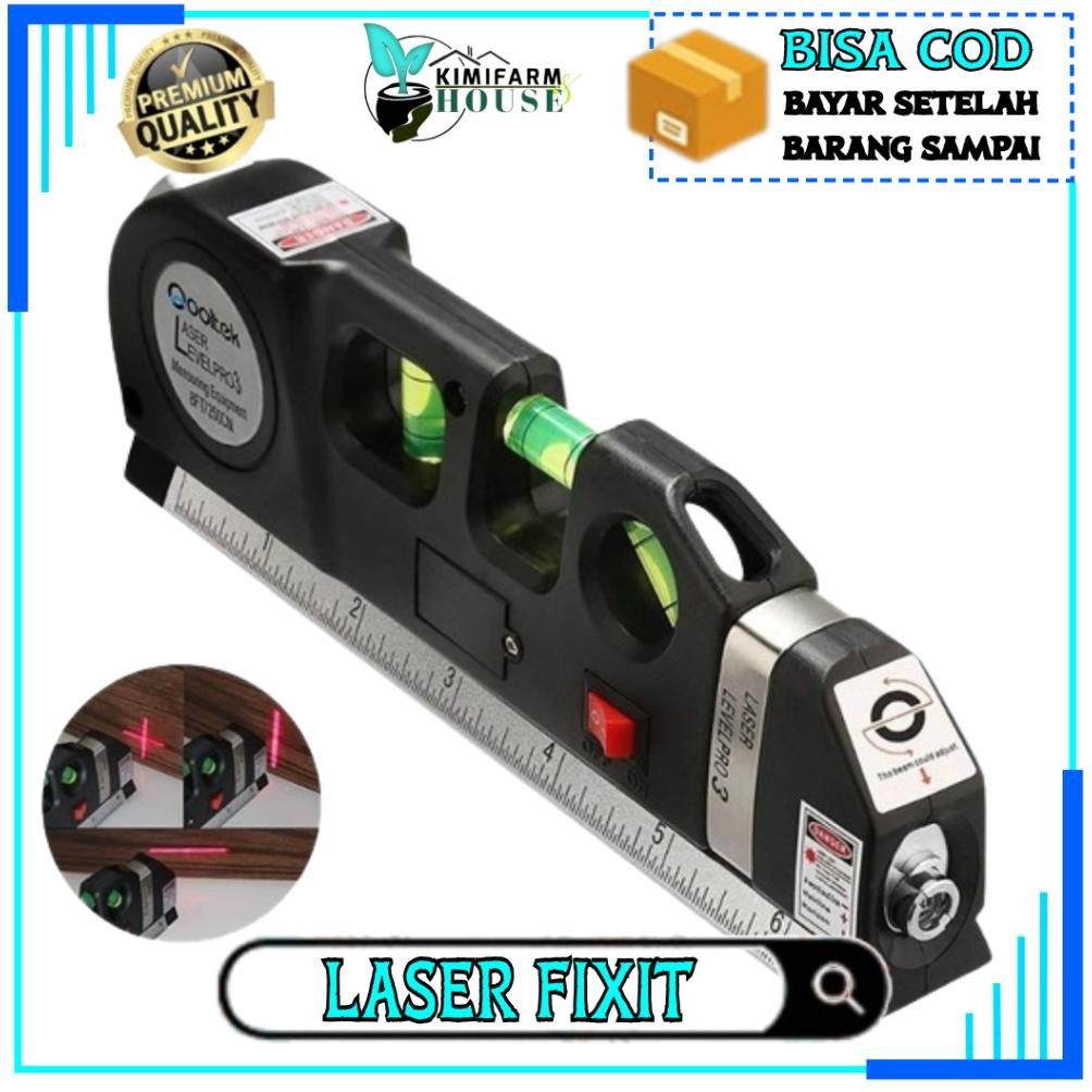 Jual NEW!!! Laser Fixit Level Pro 3 Original Penggaris Laser Waterpass ...
