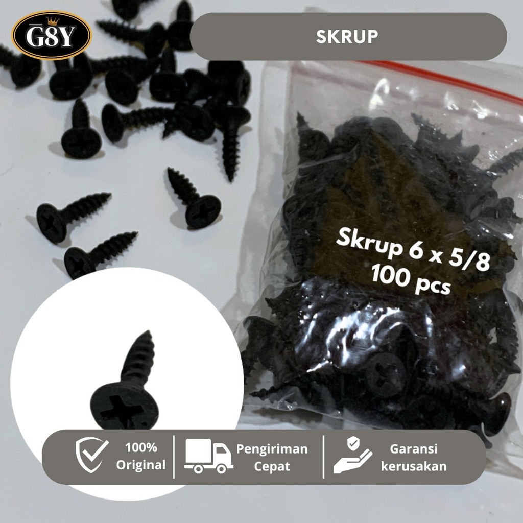 Jual Skrup 5/8 Baja Persisi / Skrup WPC Panel & Wallboard / Tahan Kuat ...
